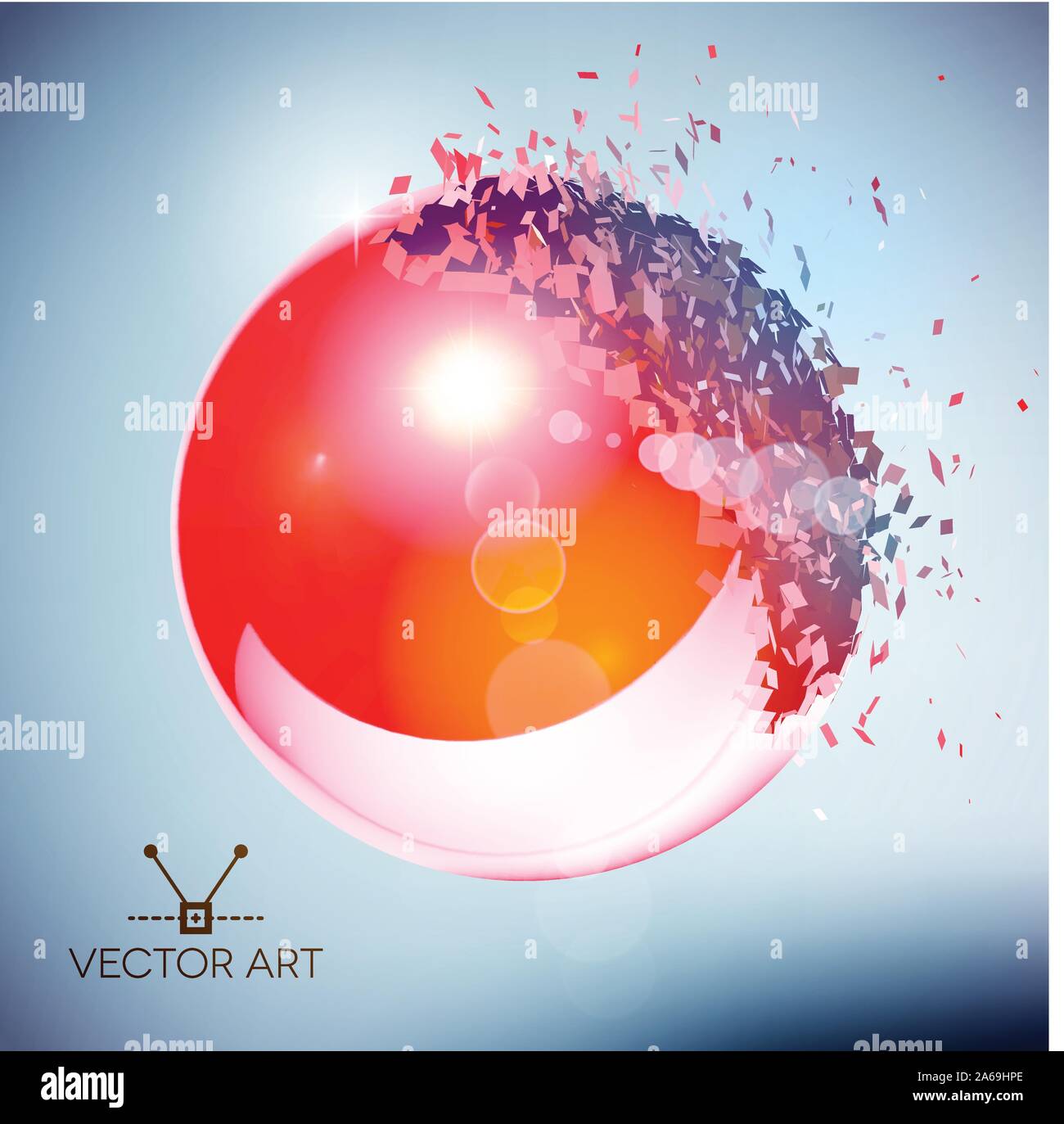 Exploded ball Stock Vector Images - Alamy