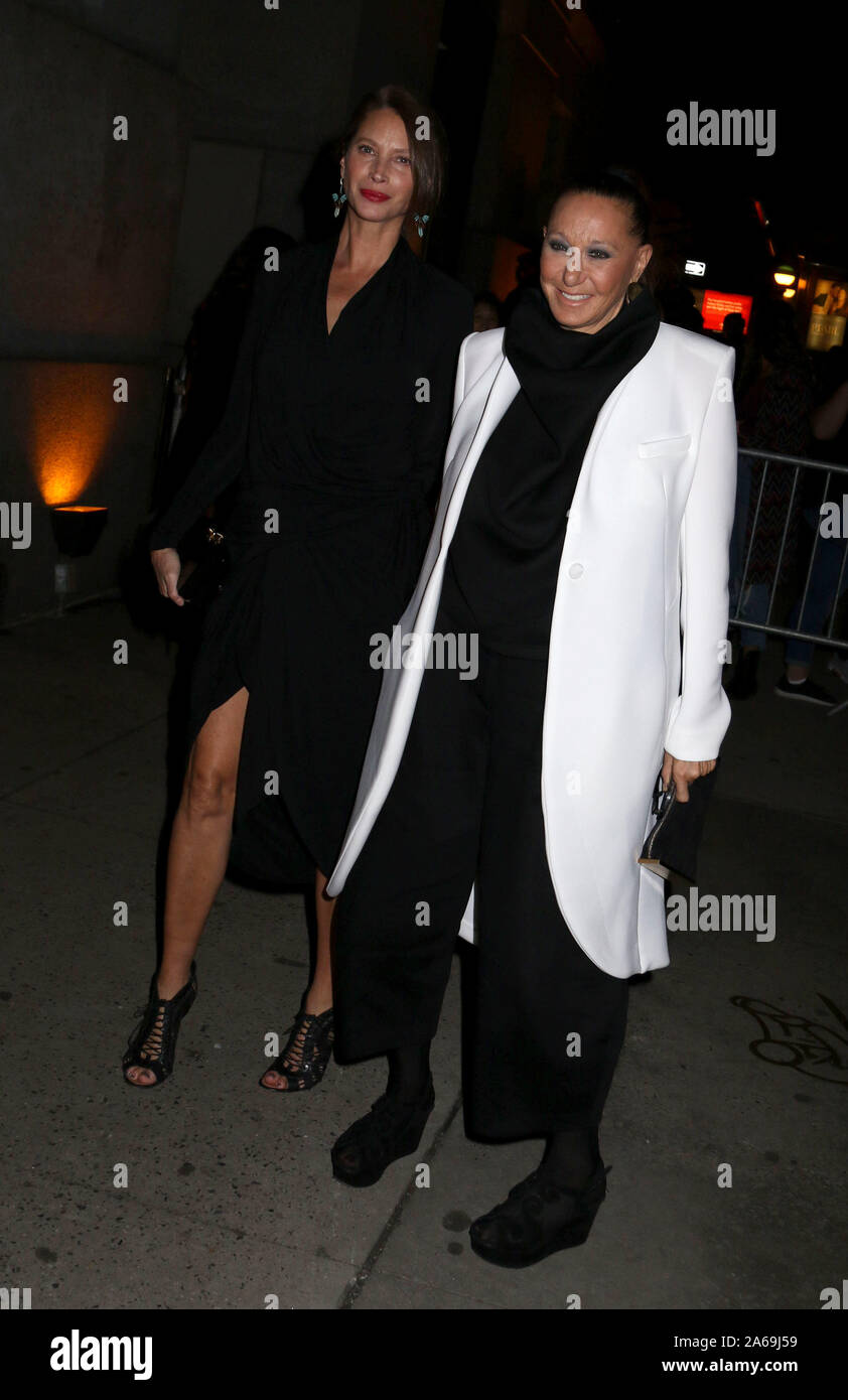 October 24, 2019, New York, New York, USA: CHRISTY TURLINGTON and ...