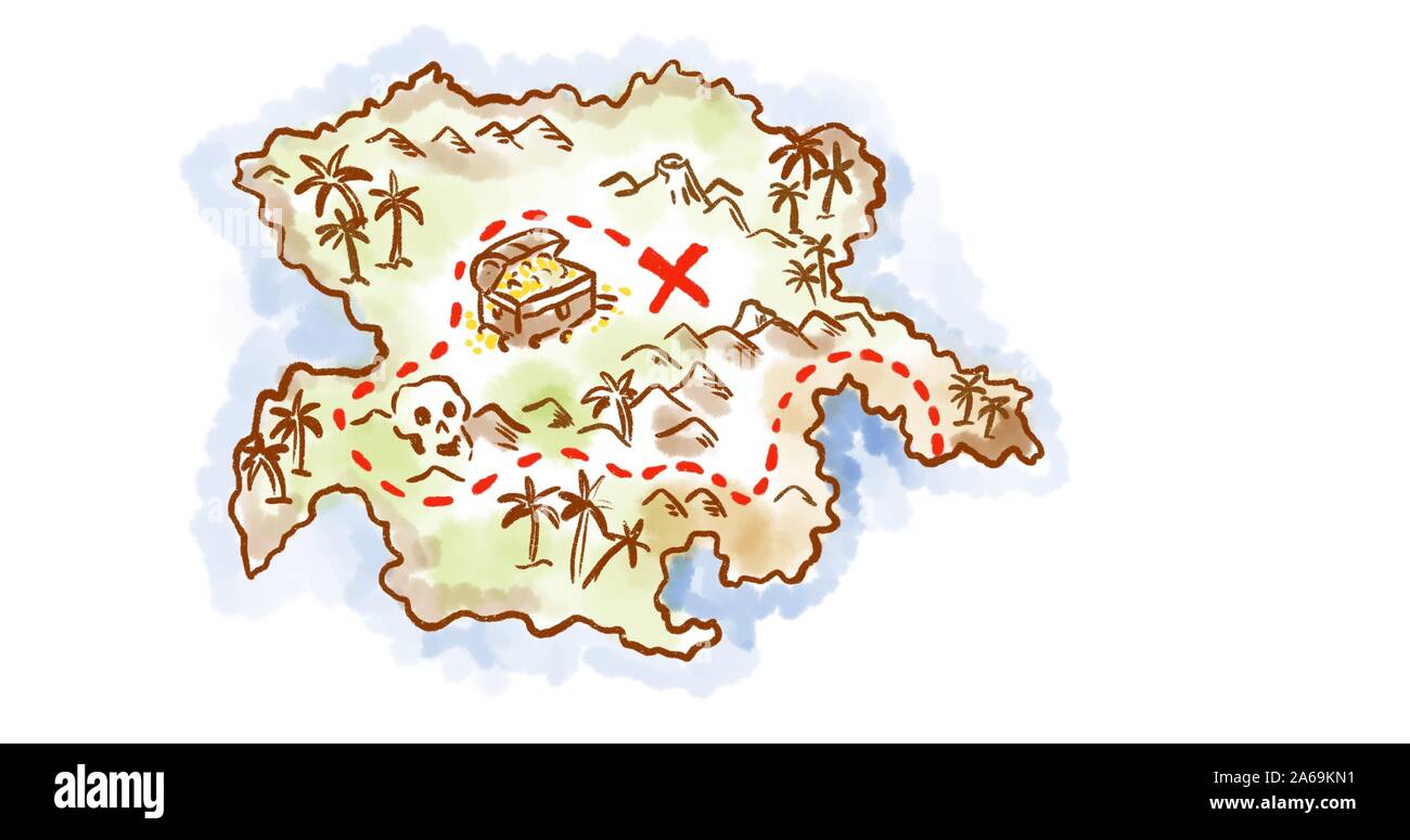 Treasure Map Outline