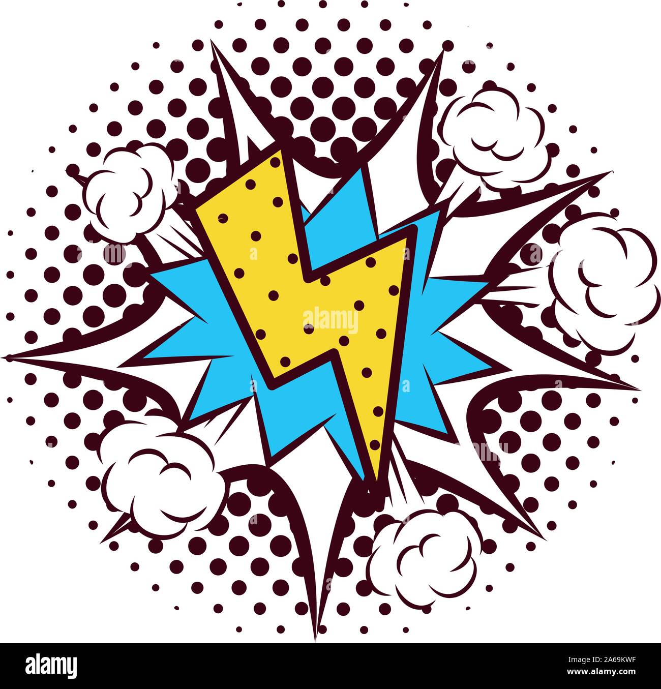 power ray pop art style Stock Vector Image & Art - Alamy