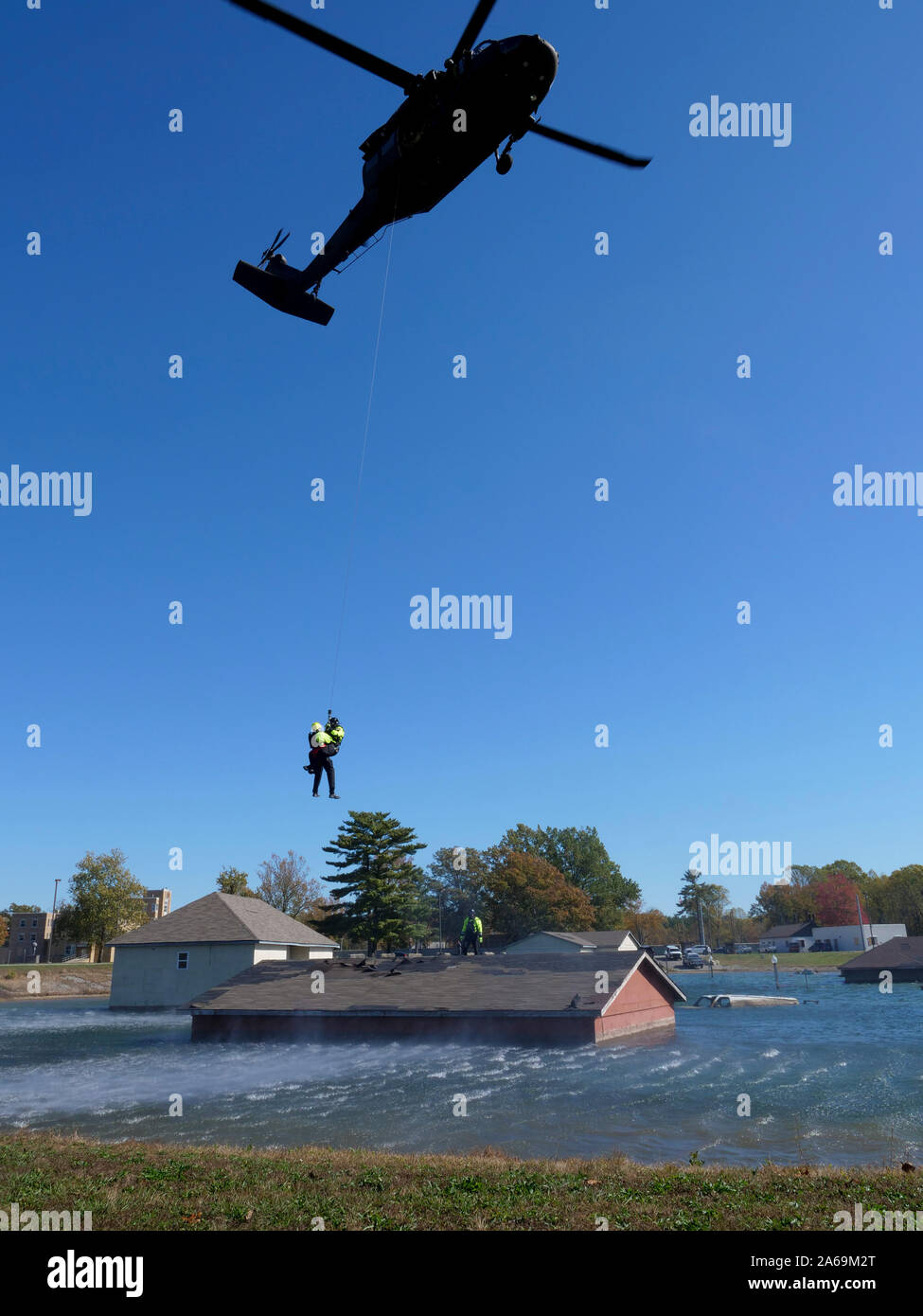 The Indiana Army National Guard Helicopter Aquatic Rescue Team and the ...