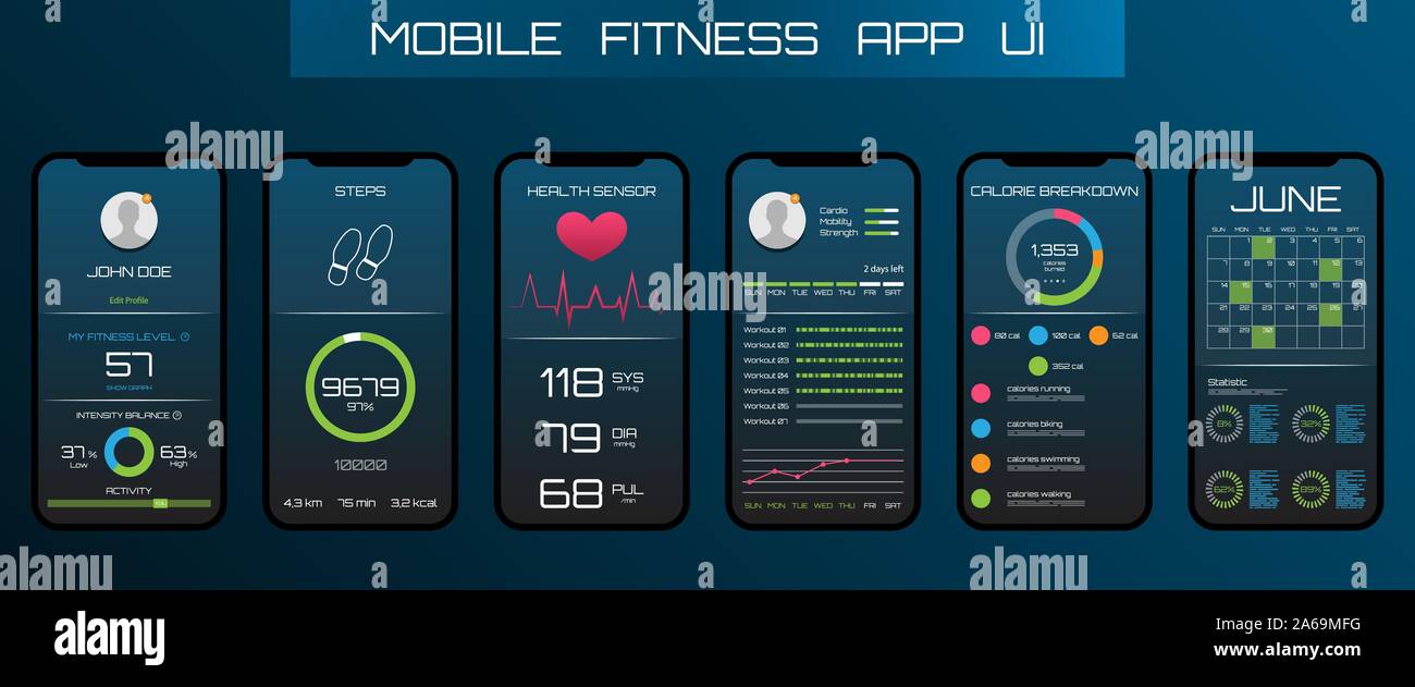 Application on the Mobile Phone to Track Steps, Pedometer. App for ...