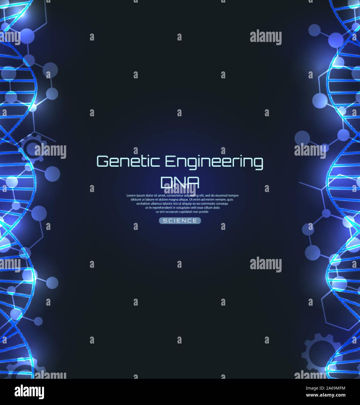 DNA Texture, Science Template, Genetic Engineering - Illustration ...