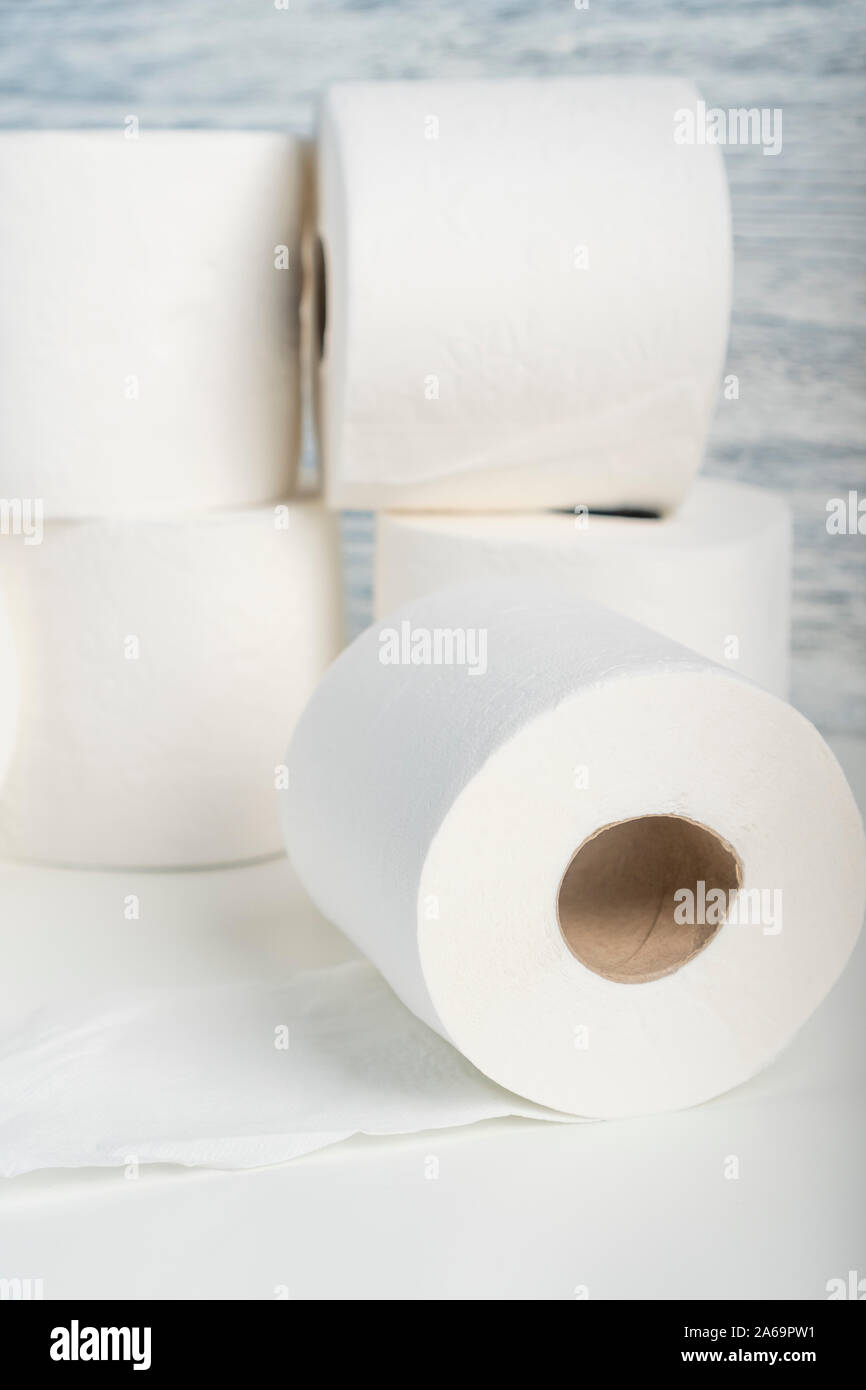 Pile toilet paper rolls hi-res stock photography and images - Alamy