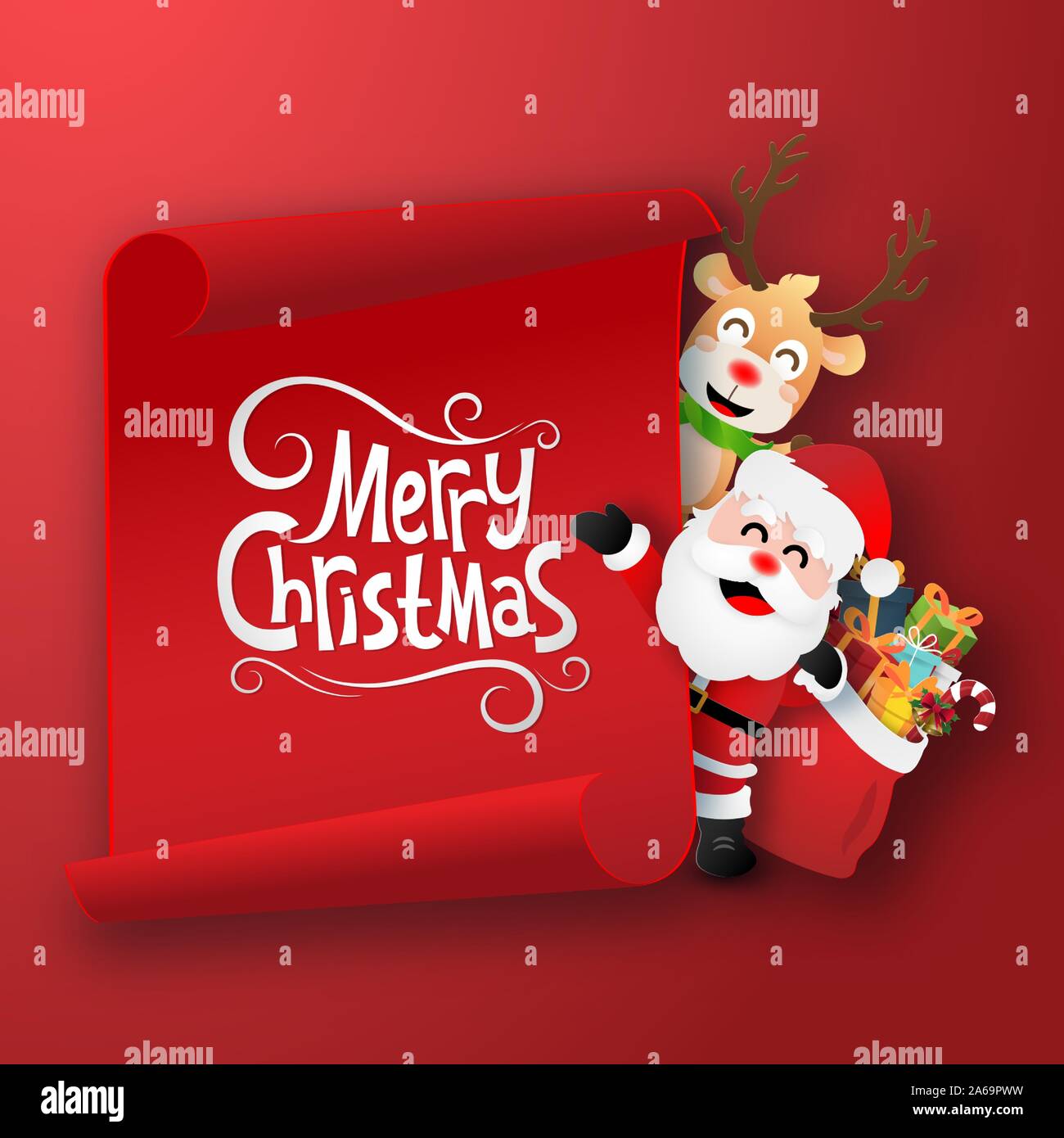 Origami santa claus Stock Vector Images - Alamy