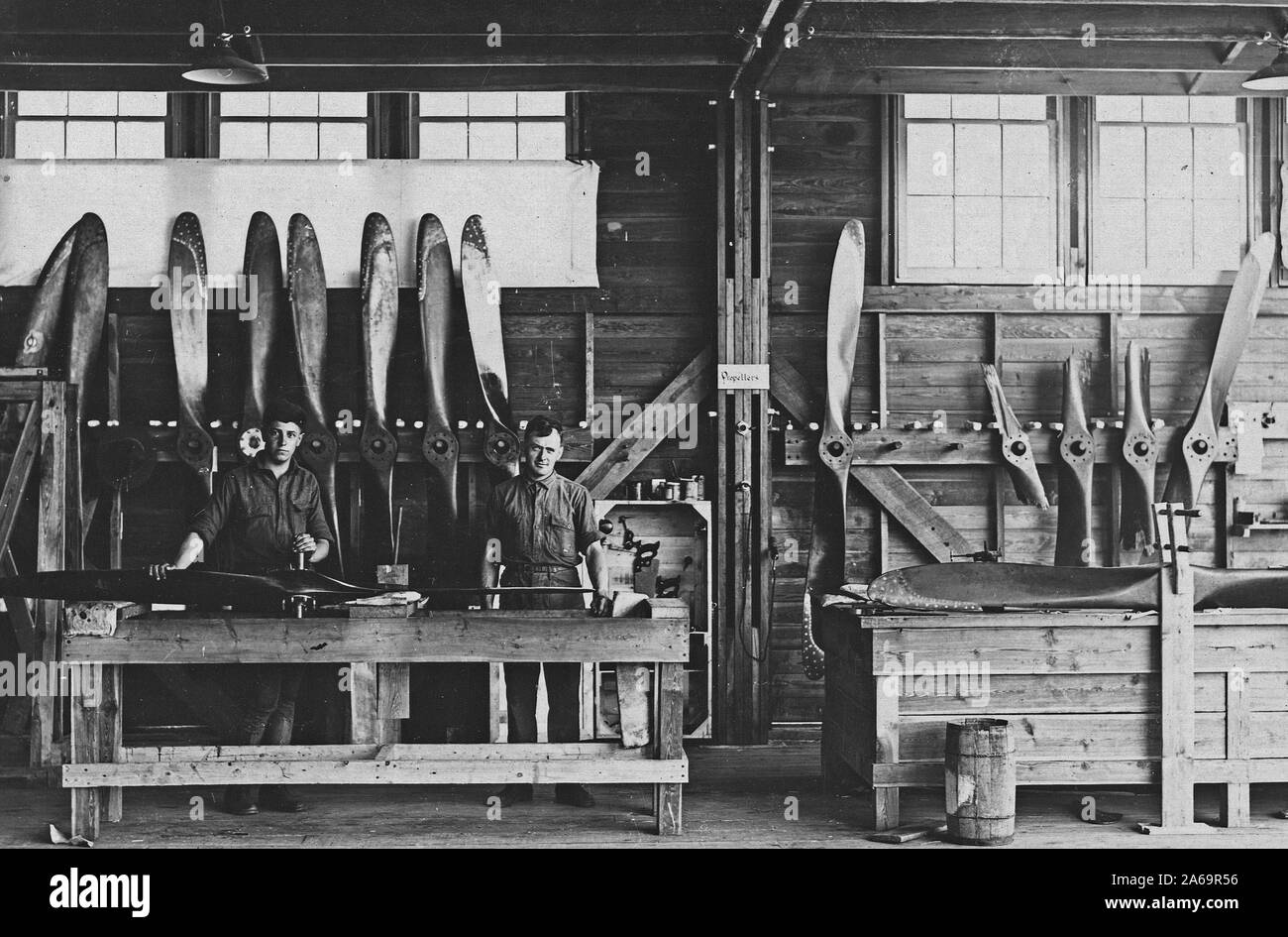 Airplanes - Propellers - Supply stations for airplanes. Carlstrom Field ...