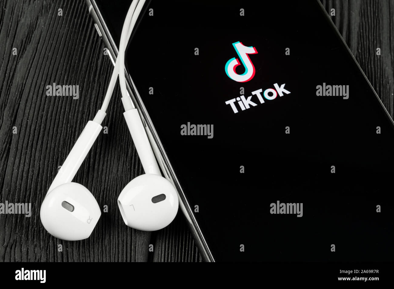 Helsinki, Finland, May 4, 2019: Tik Tok application icon on Apple ...