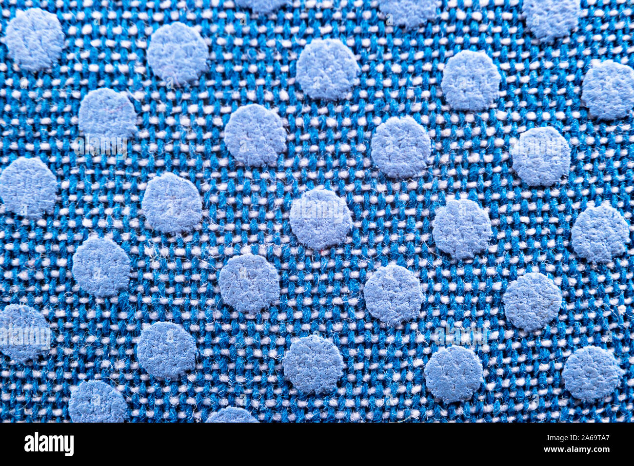 Cotton fabric texture. Linen natural canvas texture with round pattern ...