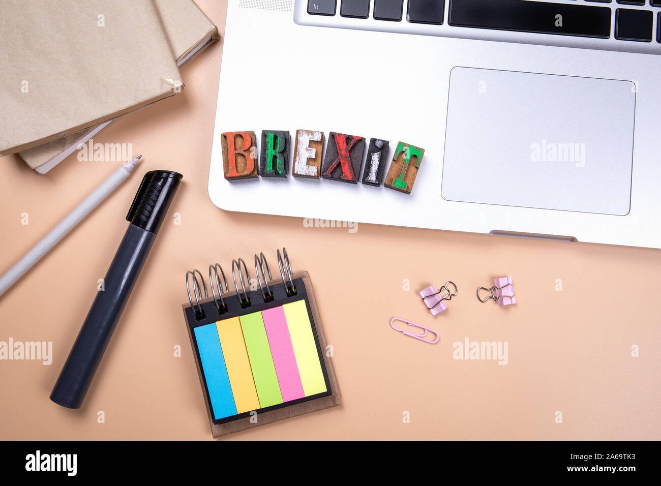 Brexit word made from colorful wooden alphabet letters. Britain's ...