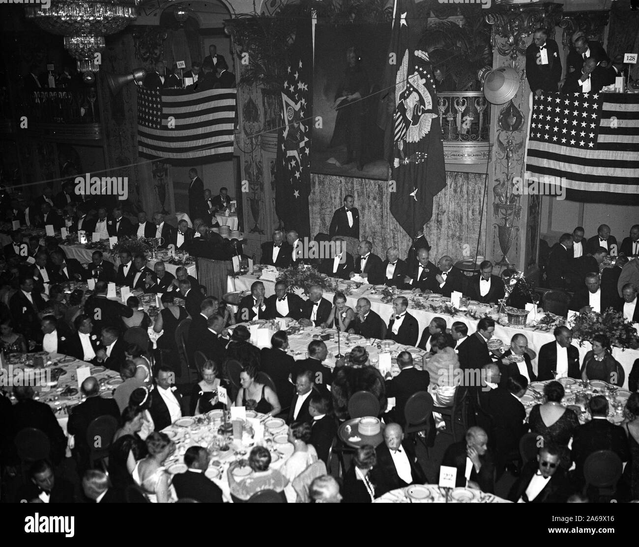 Dinner banquet january 1936 hi-res stock photography and images - Alamy