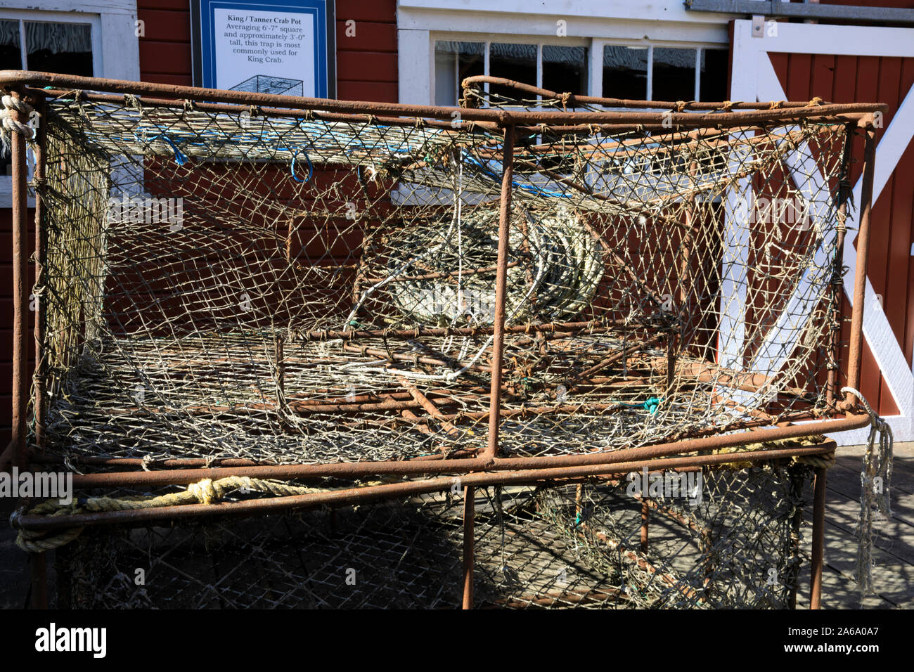Fish trap at Strait Point, Strait Point, Alaska, USA Stock Photo - Alamy