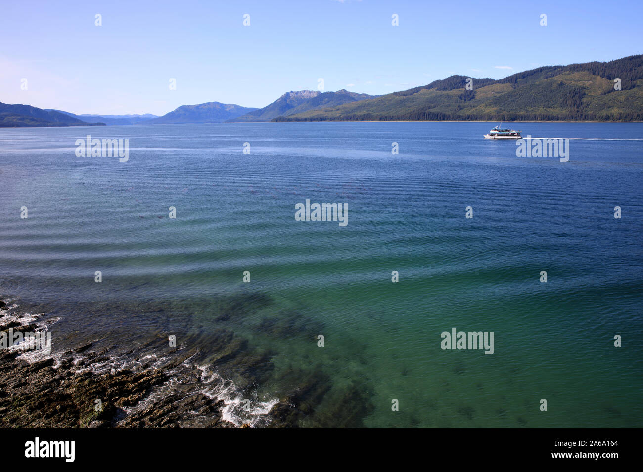 Strait Point view and landscape, Strait Point, Alaska, USA Stock Photo ...