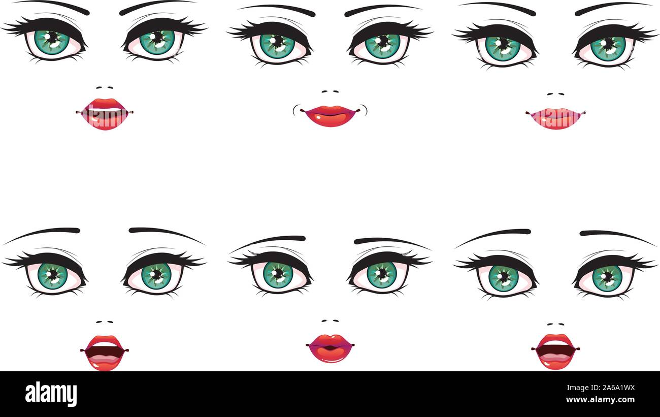 Caricature Eyes Girl