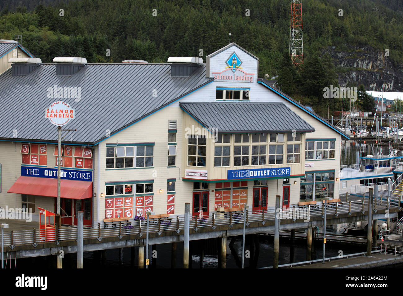 Ketchikan town, Ketchikan, Alaska, USA Stock Photo - Alamy
