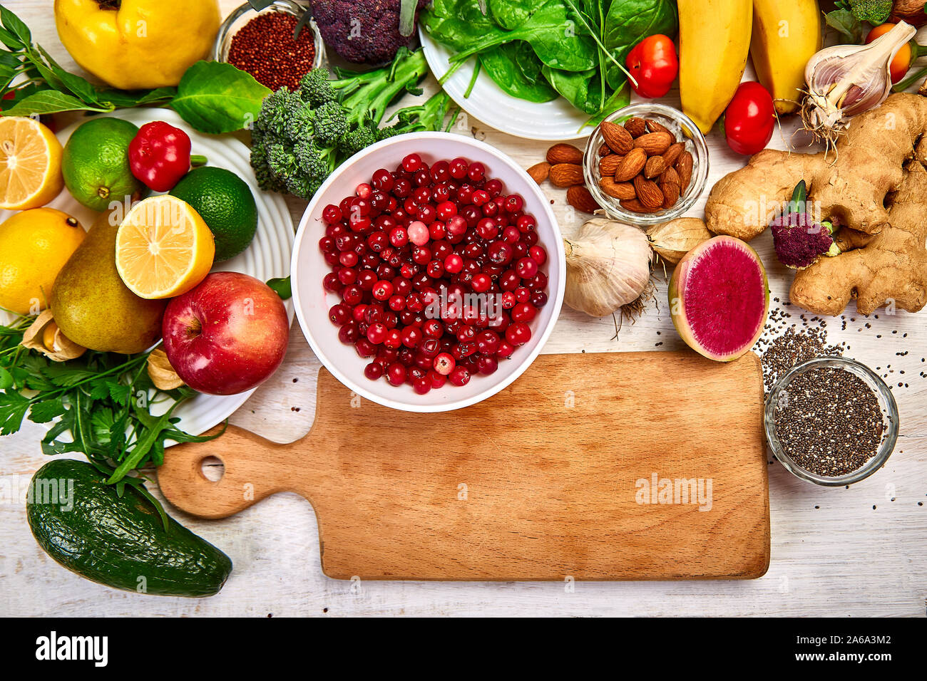 Selection food of rich in antioxidants and vitamins and mineral sources ...