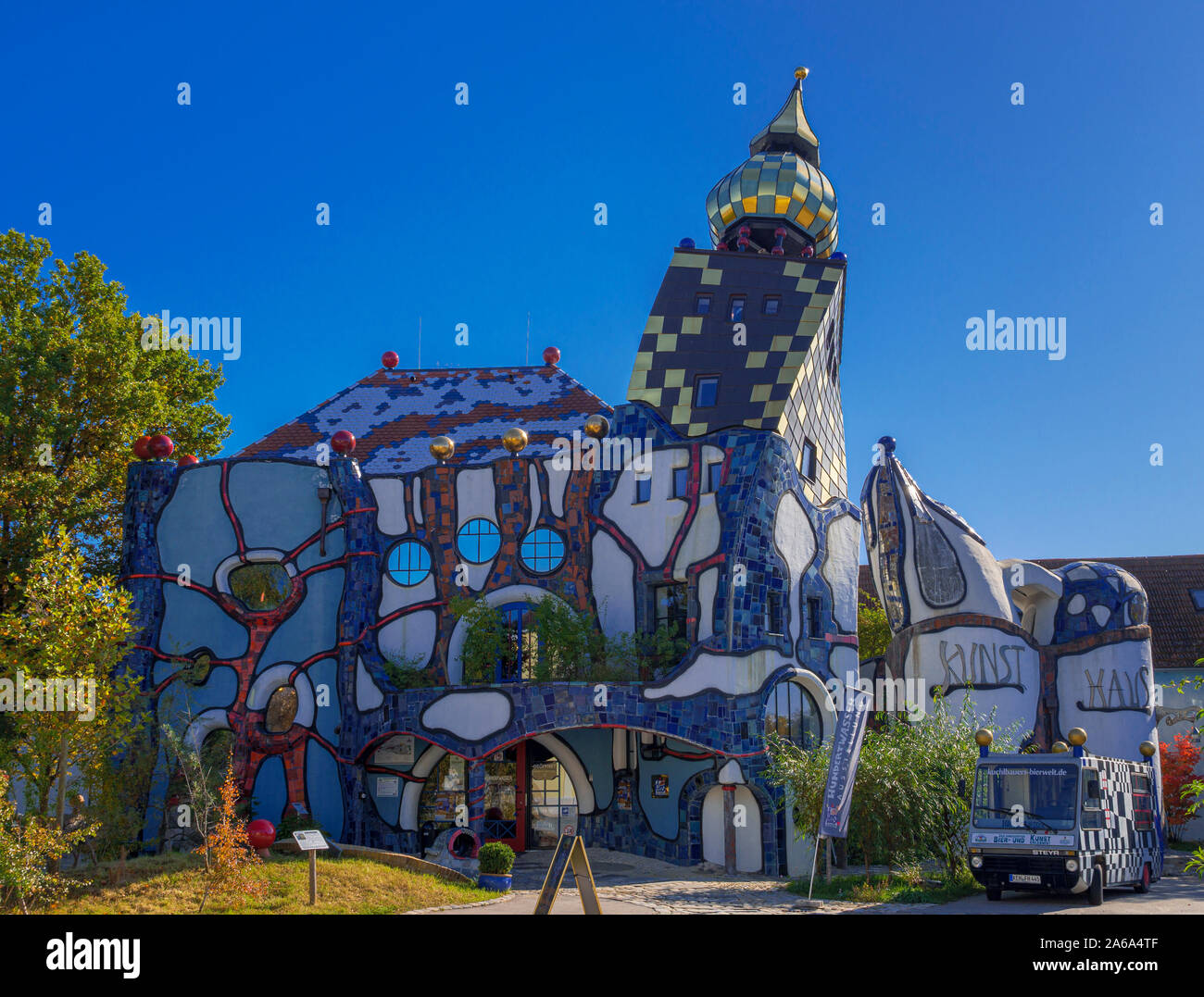 Leaning Tower, Kunsthaus Abensberg, Architect Peter Pelikan, Abensberg ...
