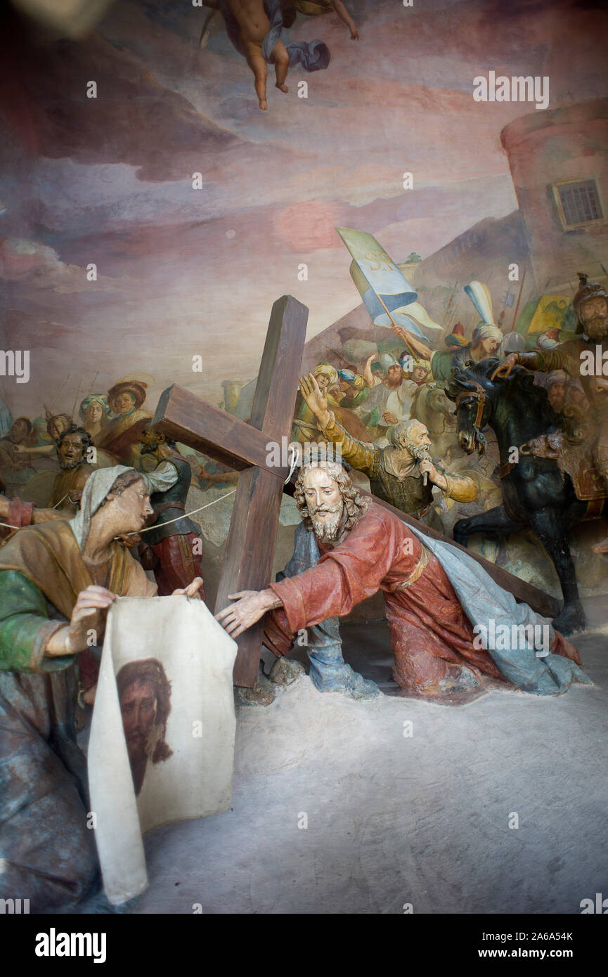 Italy, Lombardy, Varese. Sacred Way of the Sacred Mount of Varese ...