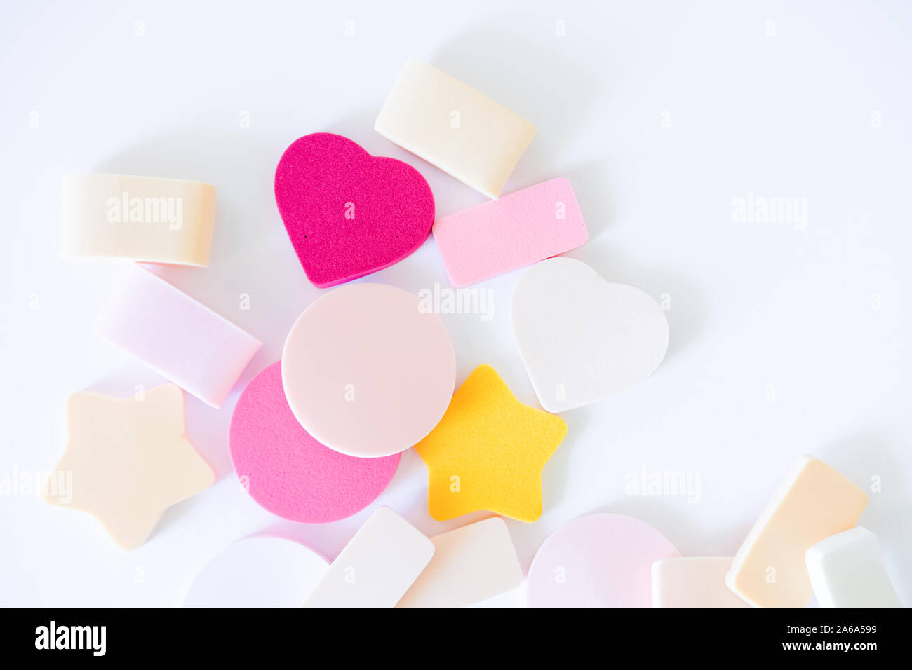 White foam cosmetic sponges hi-res stock photography and images - Alamy