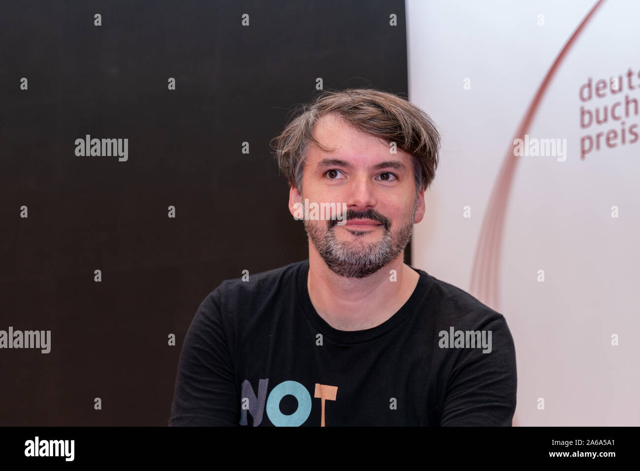 FRANKFURT AM MAIN, Germany - October 19 2019: Sasa Stanisic (*1978 ...