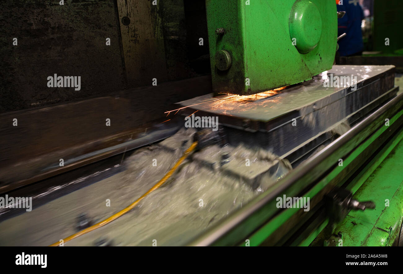 Machinery at production plant view Stock Photo - Alamy