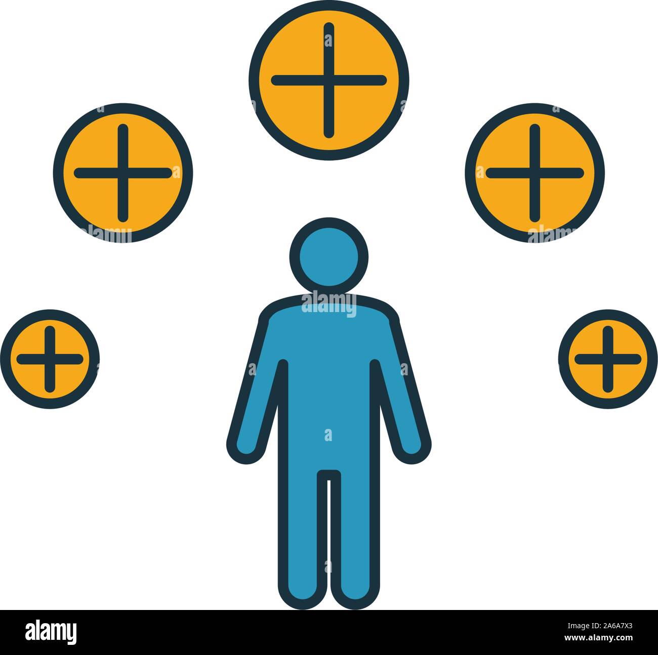 Positive Experience icon. Simple element from project management icons ...