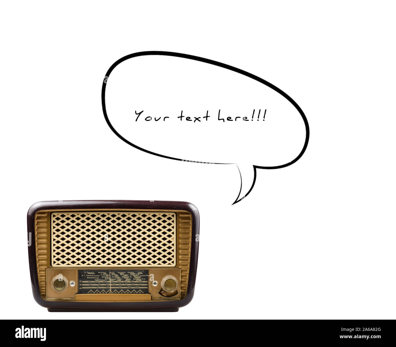 Vintage radio device Cut Out Stock Images & Pictures - Alamy
