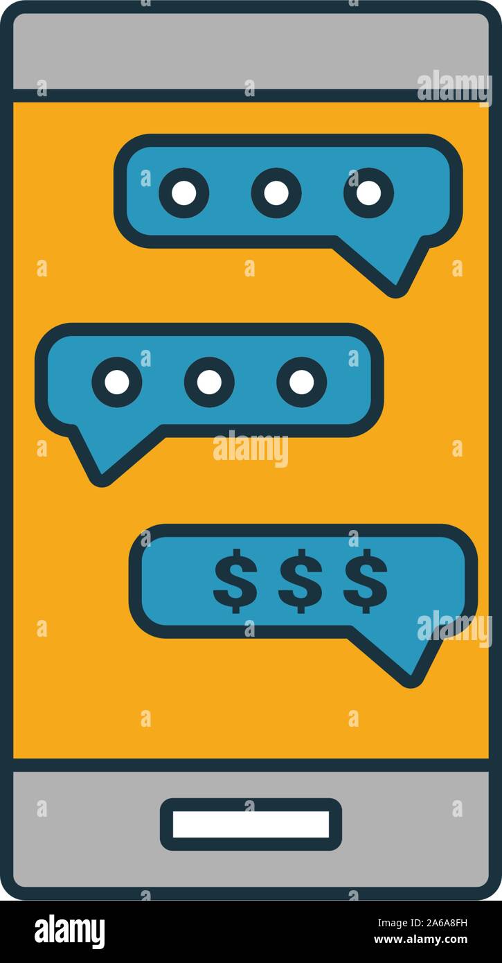 Sms Banking icon. Simple element from personal finance icons collection ...