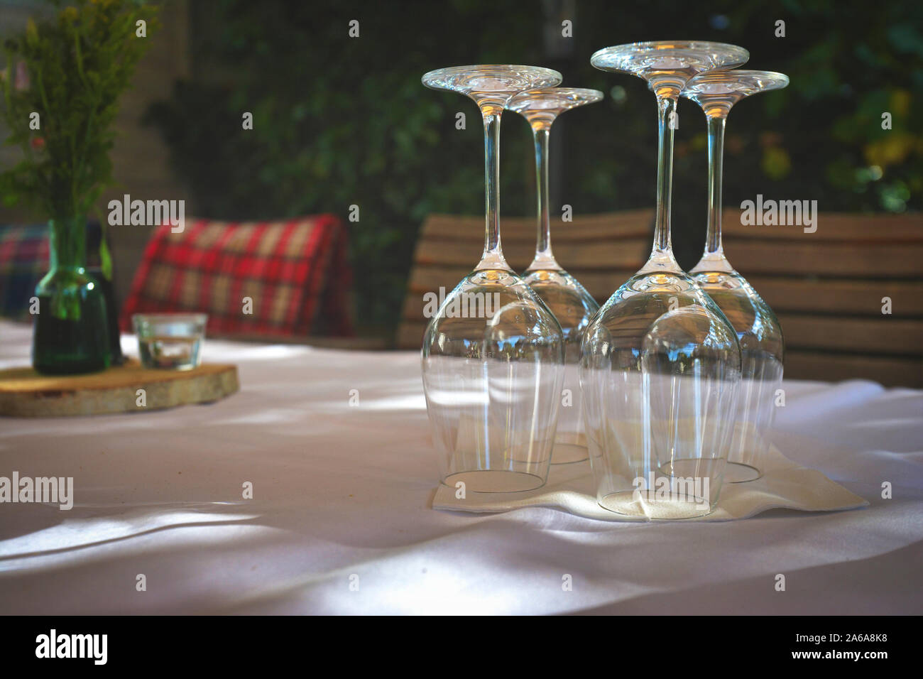 Wine Glass Turned Upside Down
