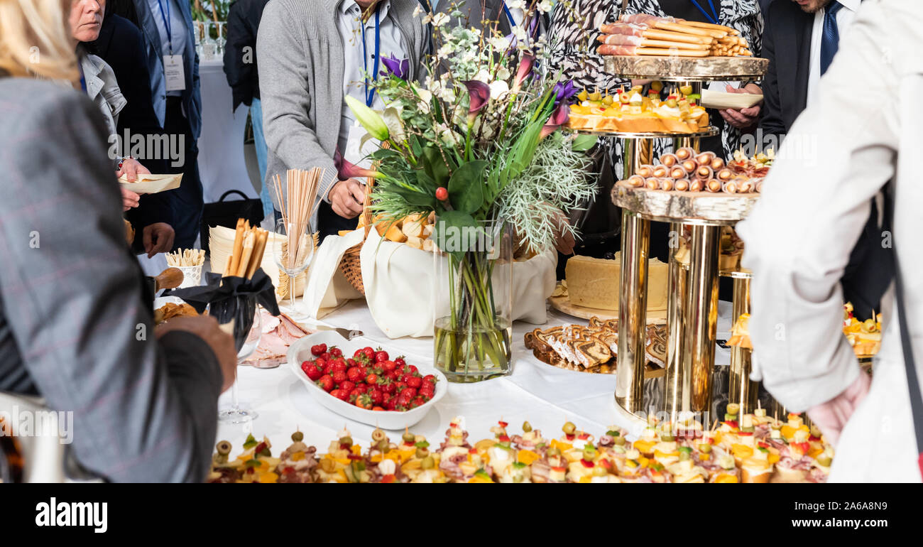 Conference meeting snack table hi-res stock photography and images - Alamy