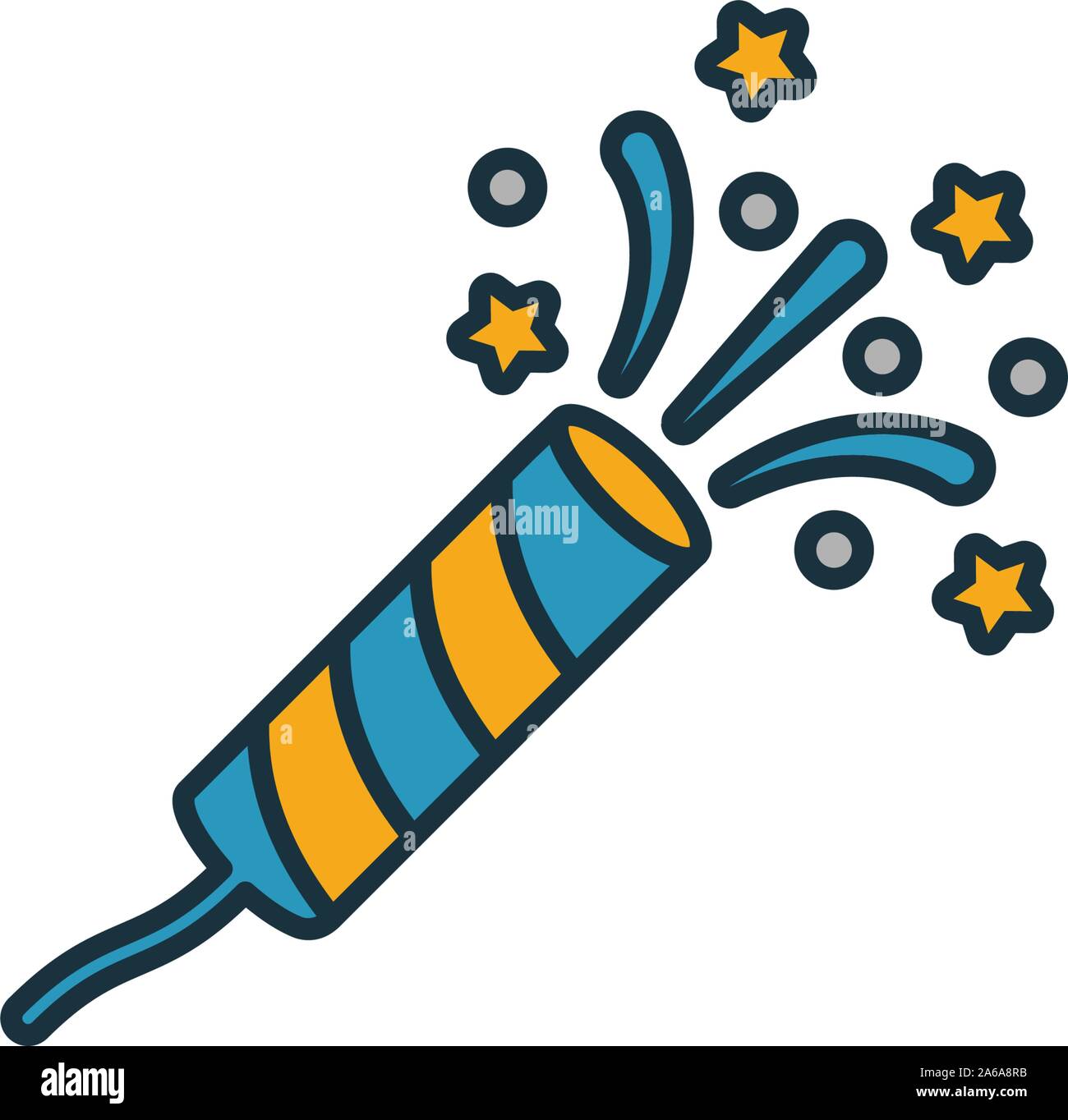 Flapper With Confetti icon. Simple element from party icon icons ...