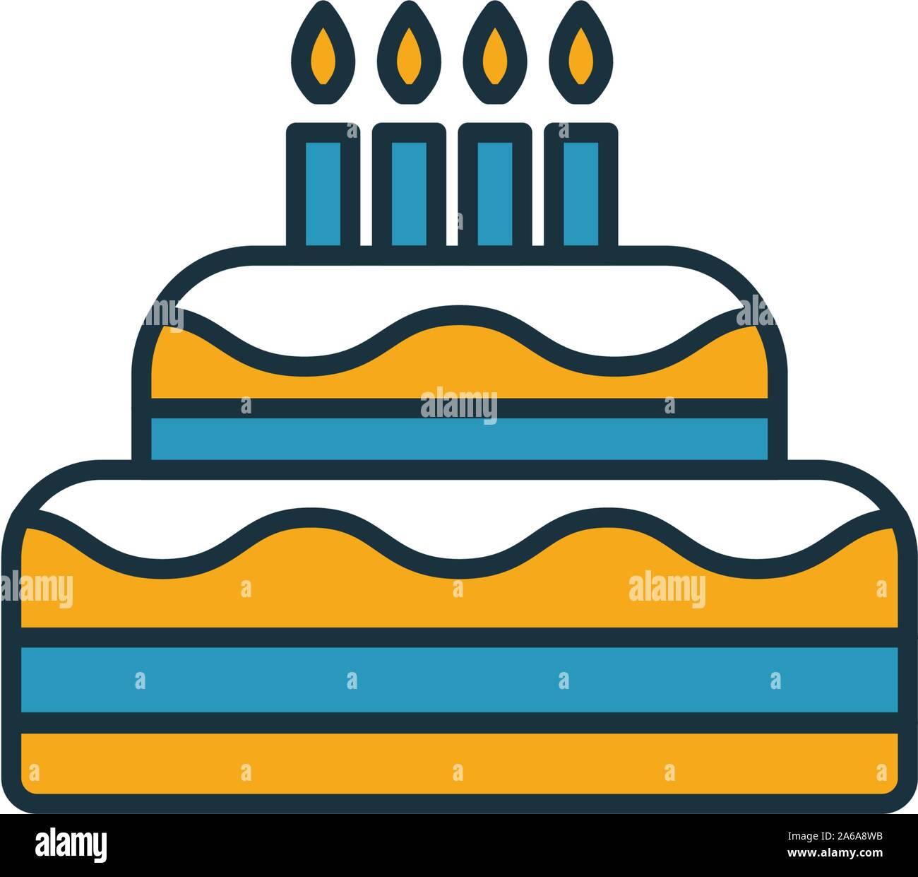 Cake icon. Simple element from party icon icons collection. Creative ...