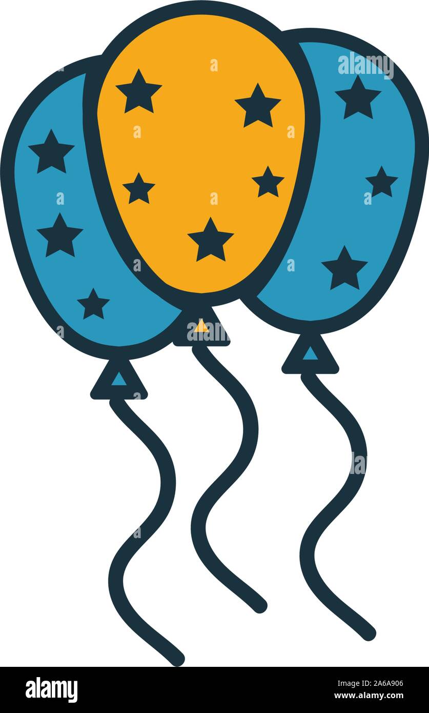 Party Balloons icon. Simple element from party icon icons collection ...