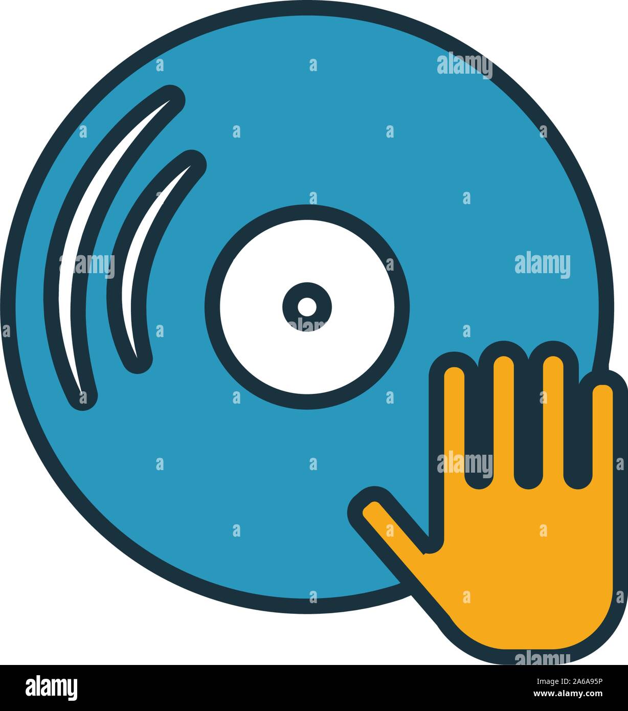 Dj icon. Simple element from party icon icons collection. Creative Dj ...