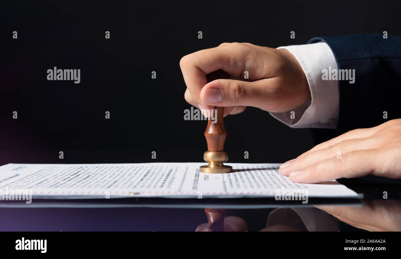 Legal document and stamp hi-res stock photography and images - Alamy