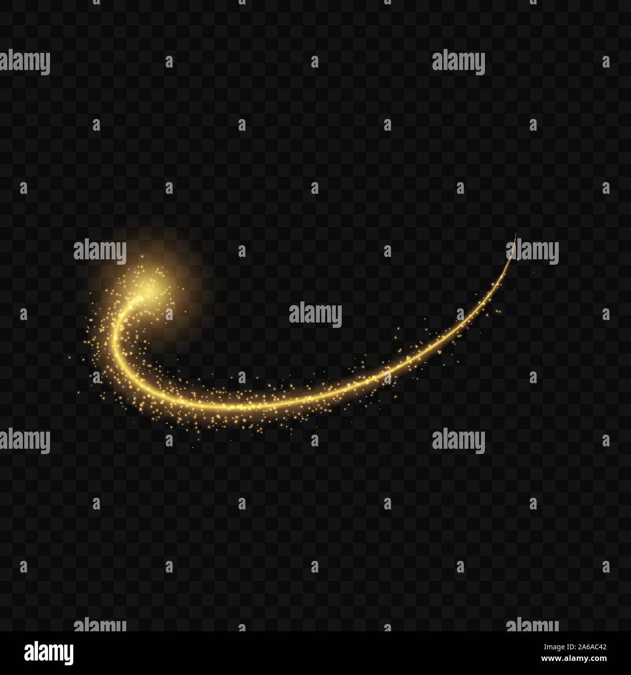 Gold glow light effect stars bursts with sparkles isolated. magic dust ...