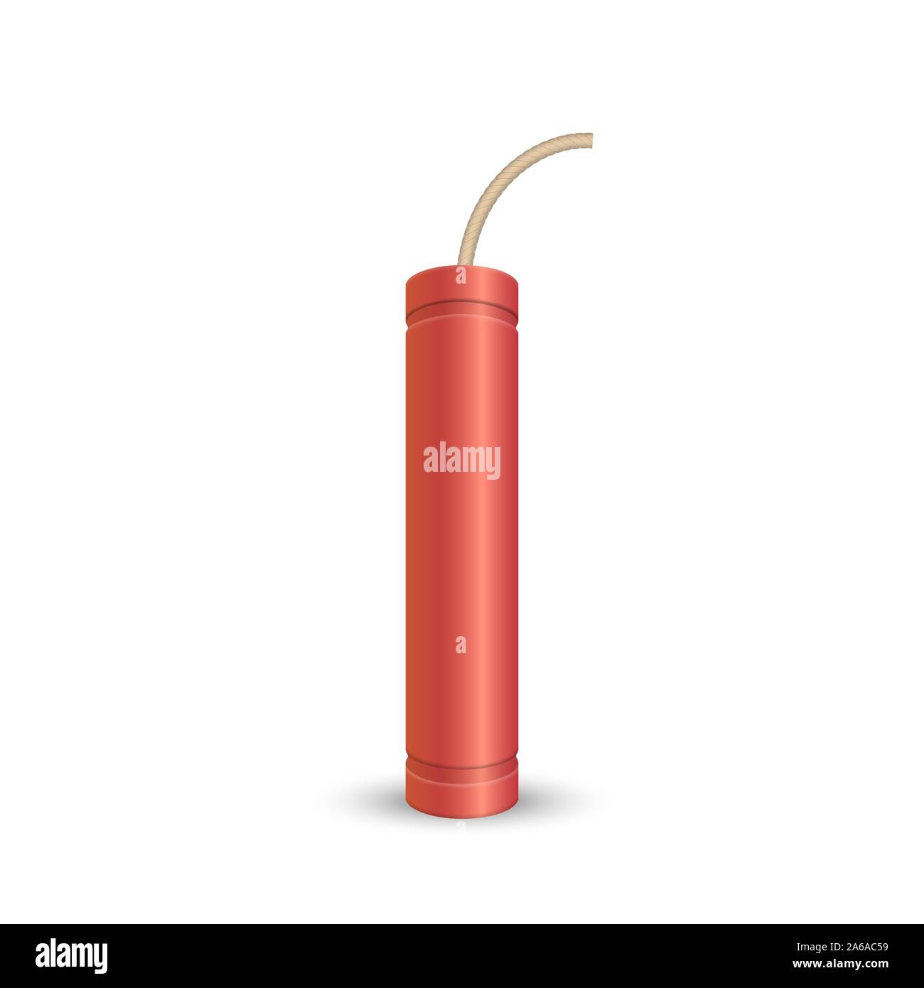 dynamite bomb stick with bickford fuse. Vektor illustration Stock ...