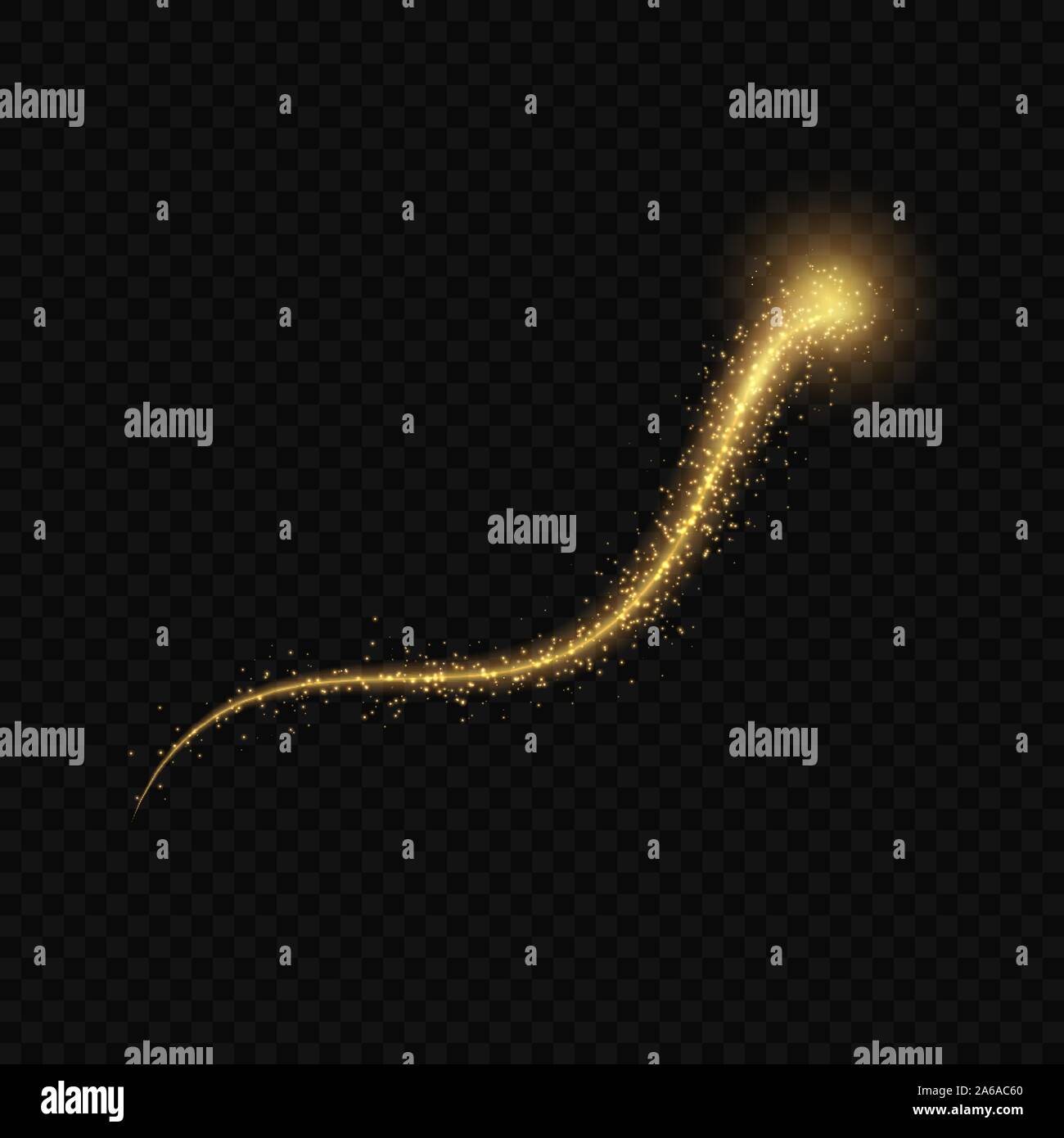 Gold glow light effect stars bursts with sparkles isolated. magic dust ...