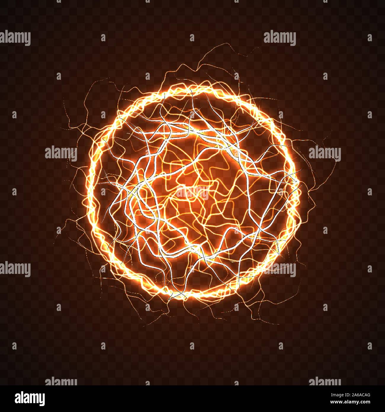 Electrical discharge impact effect Stock Vector Images - Alamy