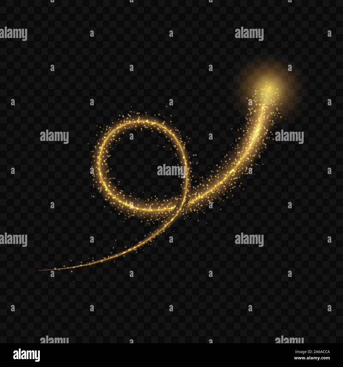 Gold glow light effect stars bursts with sparkles isolated. magic dust ...