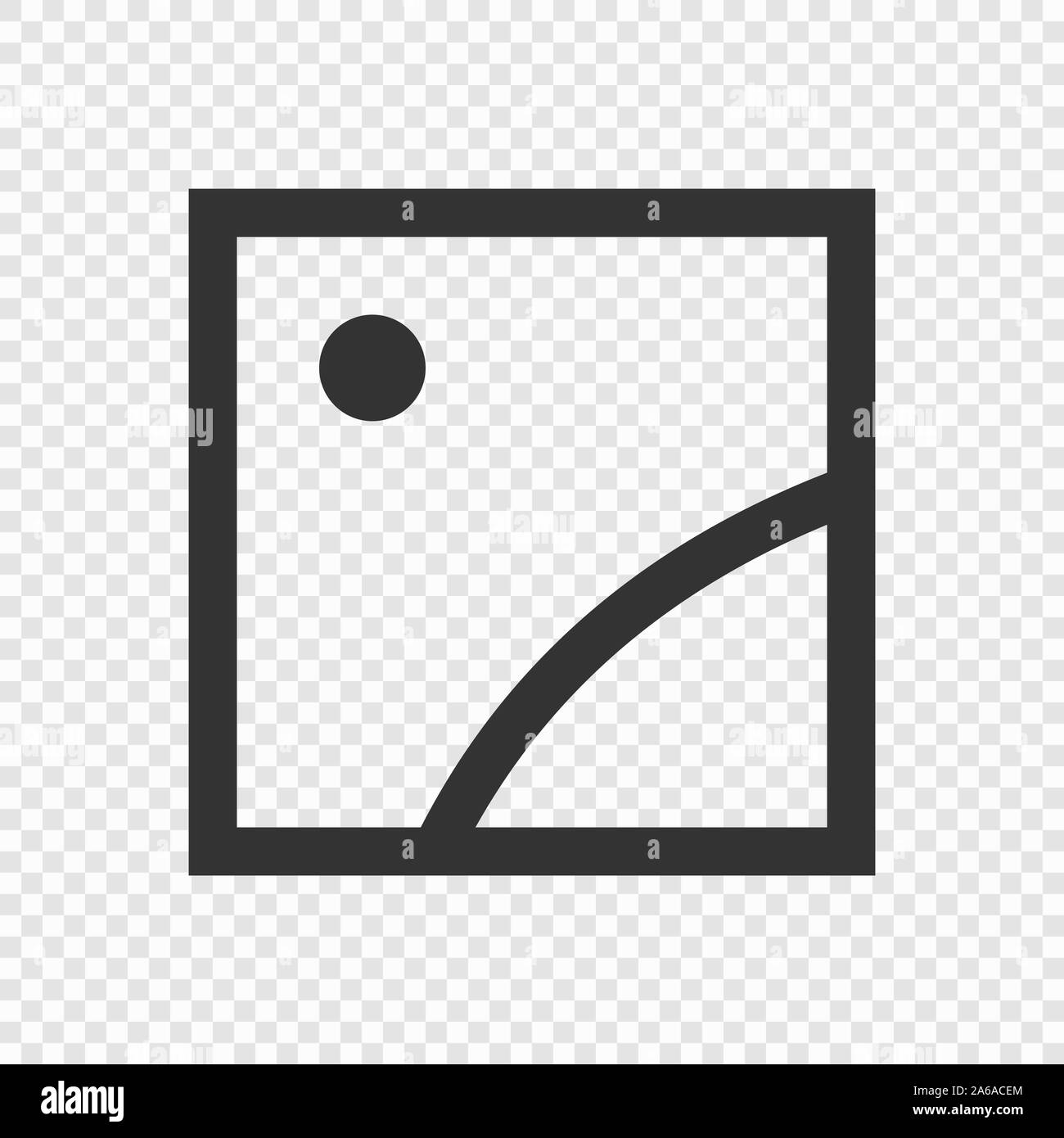 Picture or Photo Icon isolated on transparent background Stock Vector ...