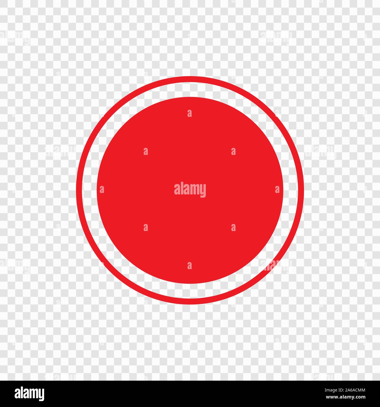Screen record button isolated on white background Stock Vector Image ...
