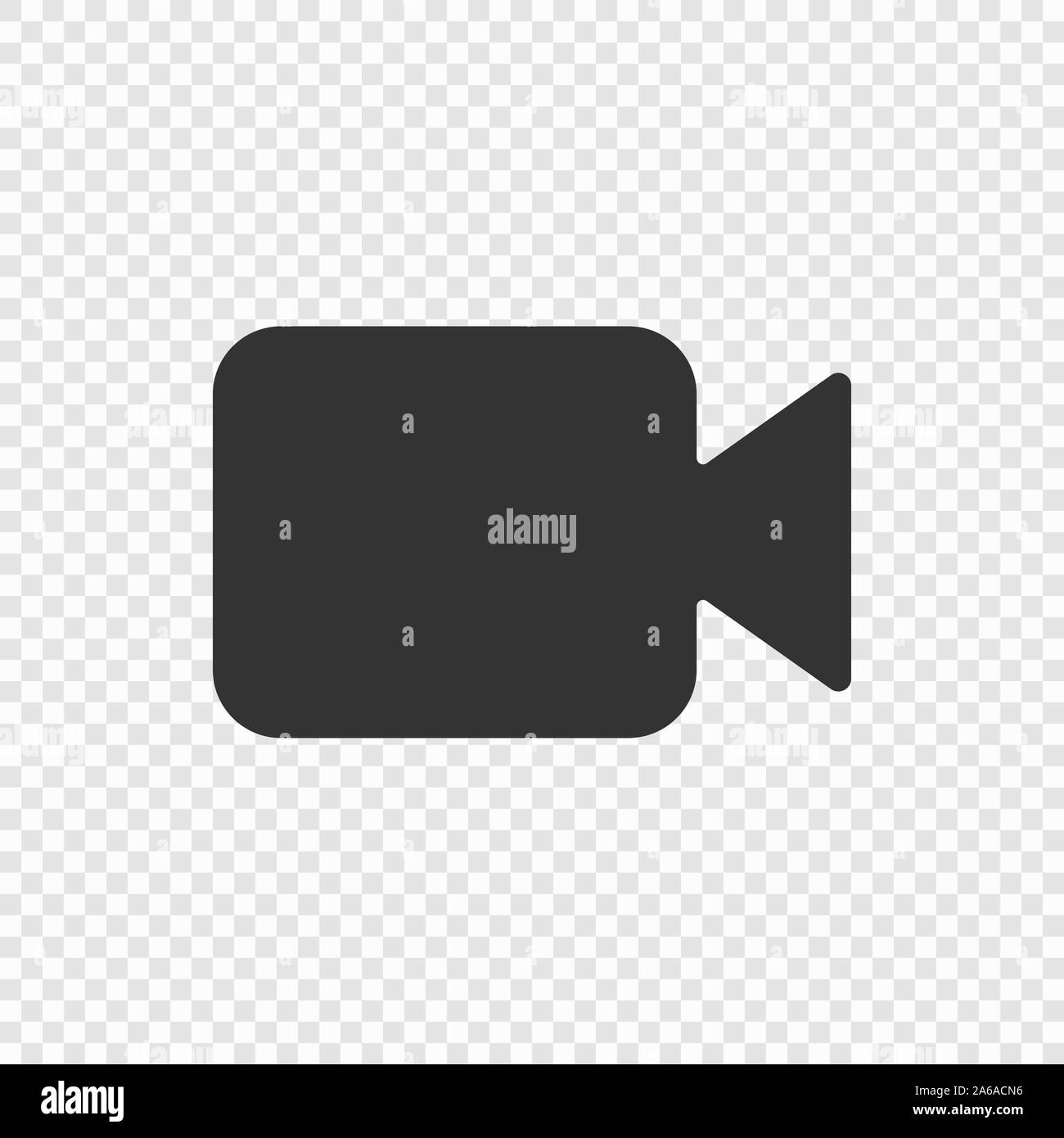 Video Camera Icon isolated on transparent background Stock Vector Image ...