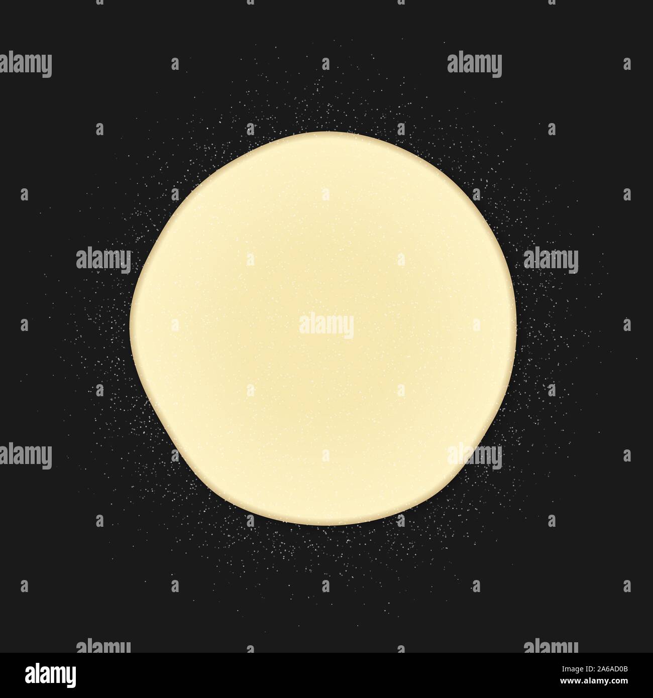 Raw dough flour rolling Stock Vector Images - Alamy