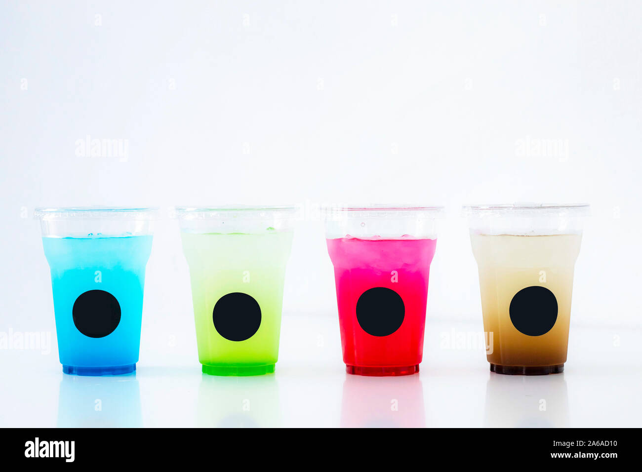 Soda drinks many color flavors Stock Photo - Alamy