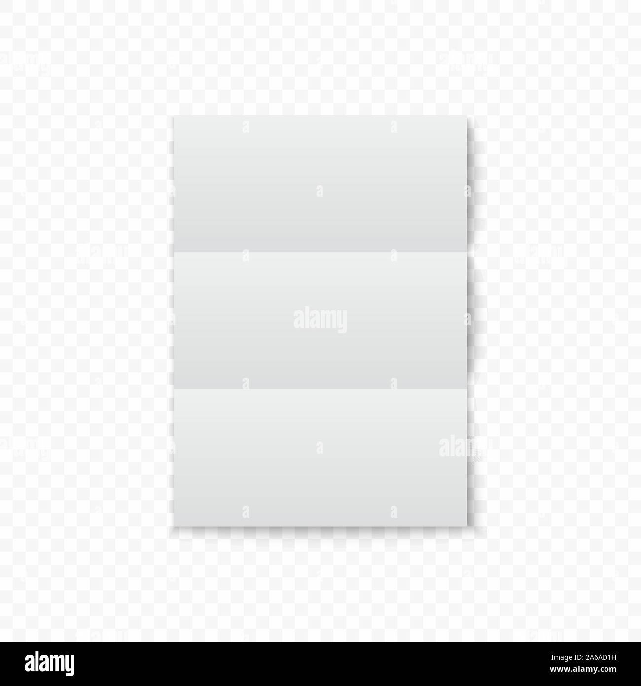 white paper with shadow isolated on transparent background Stock Vector ...
