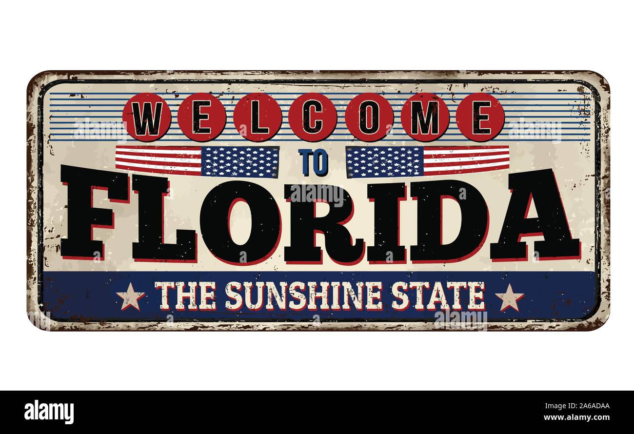 Welcome florida sign sunshine state hi-res stock photography and images ...
