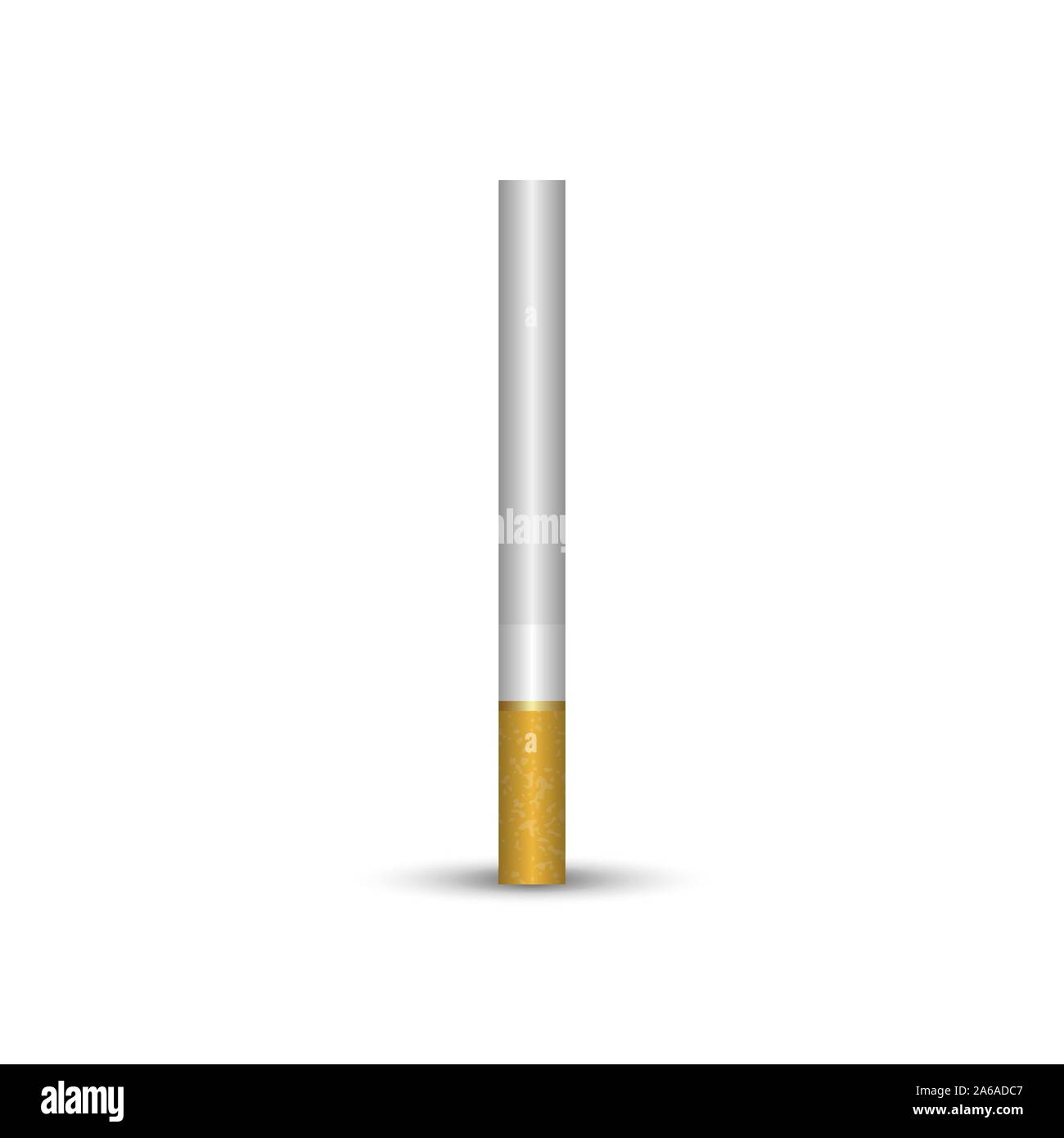 Realistic Cigarette with filter. Vector illustration Stock Vector Image ...
