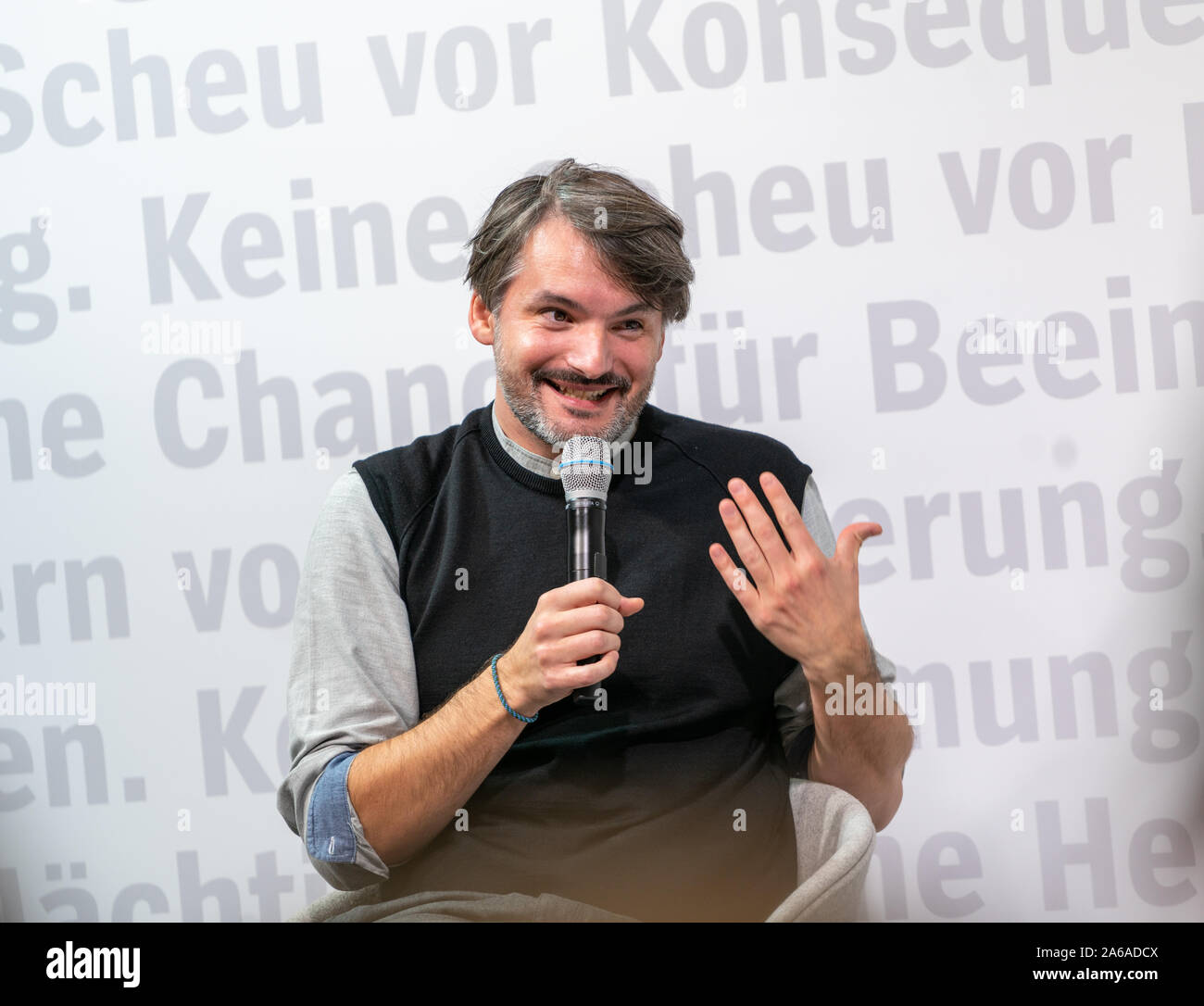 FRANKFURT AM MAIN, Germany - October 17 2019: Sasa Stanisic (*1978 ...