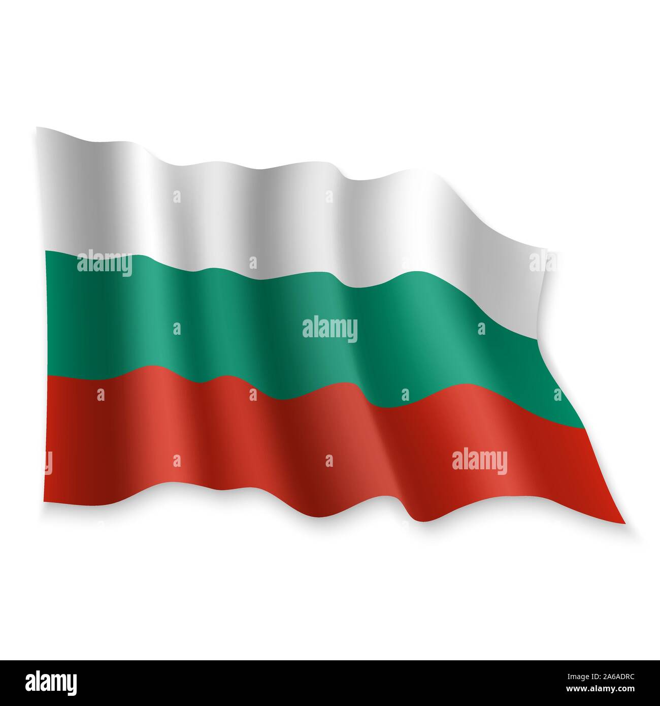 Flag bulgaria waving on Stock Vector Images - Alamy