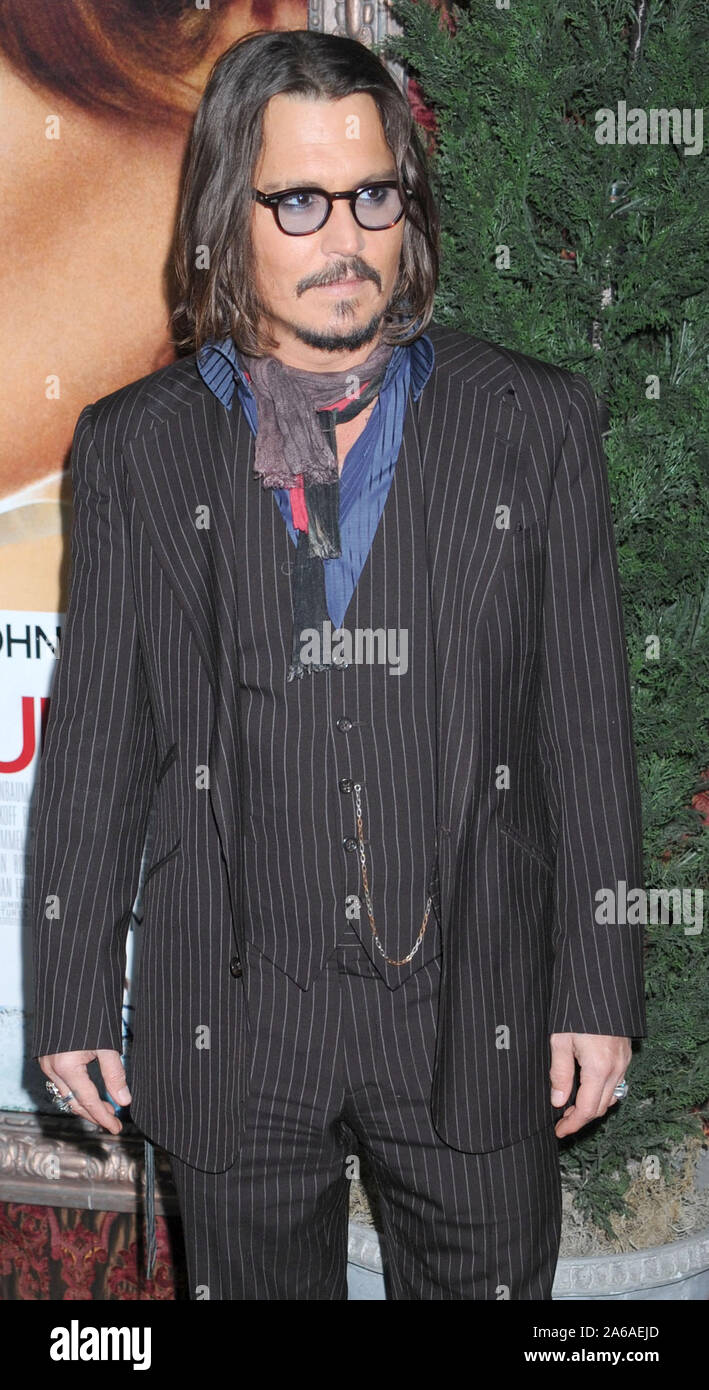 NEW YORK, NY - DECEMBER 06: Johnny Depp attends the World premiere of ...
